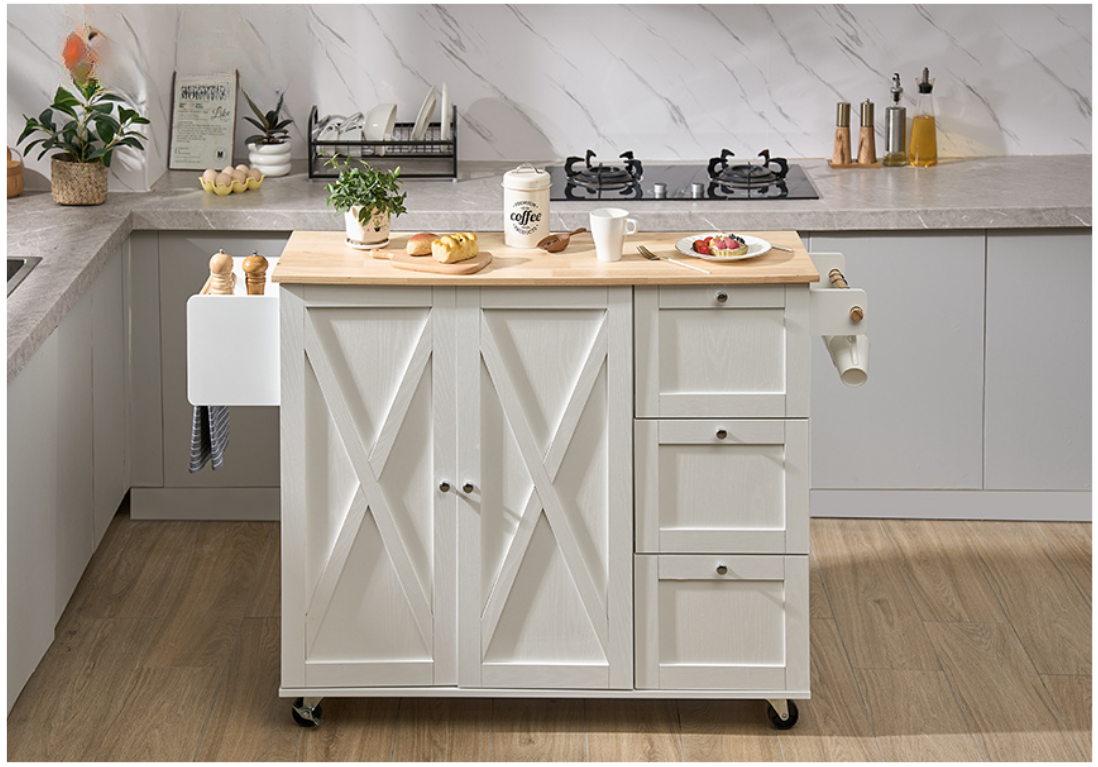 Premium Island Cart with Storage – House Prime